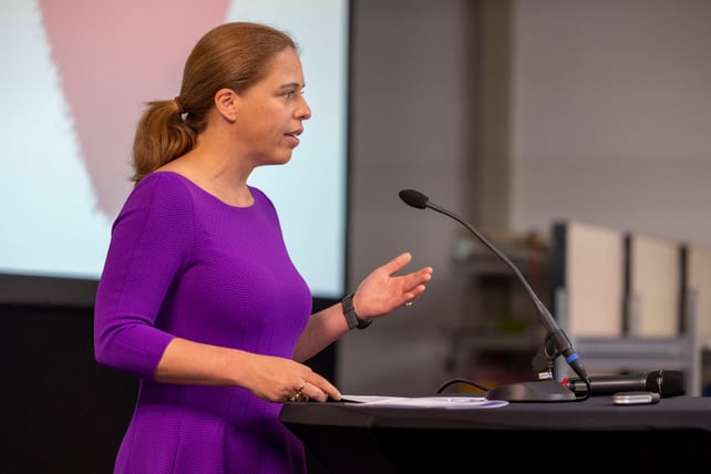 Landelijke Cliëntenraad - Carola Schouten houdt betrokken rede, Ab ...